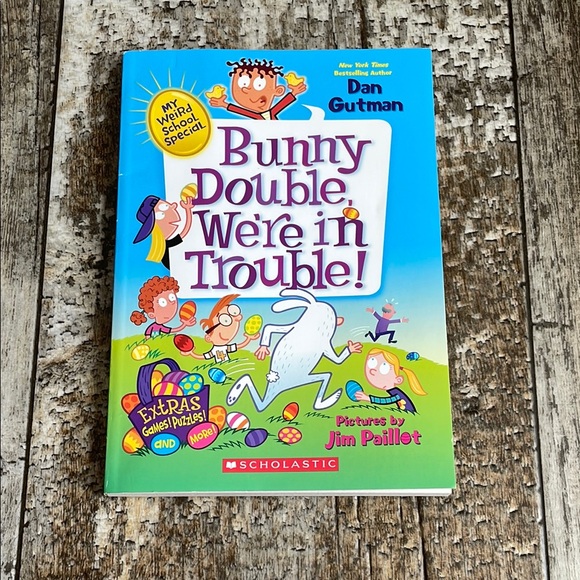 Scholastic | Other | Scholastic Bunny Double Book With Blue And Green ...